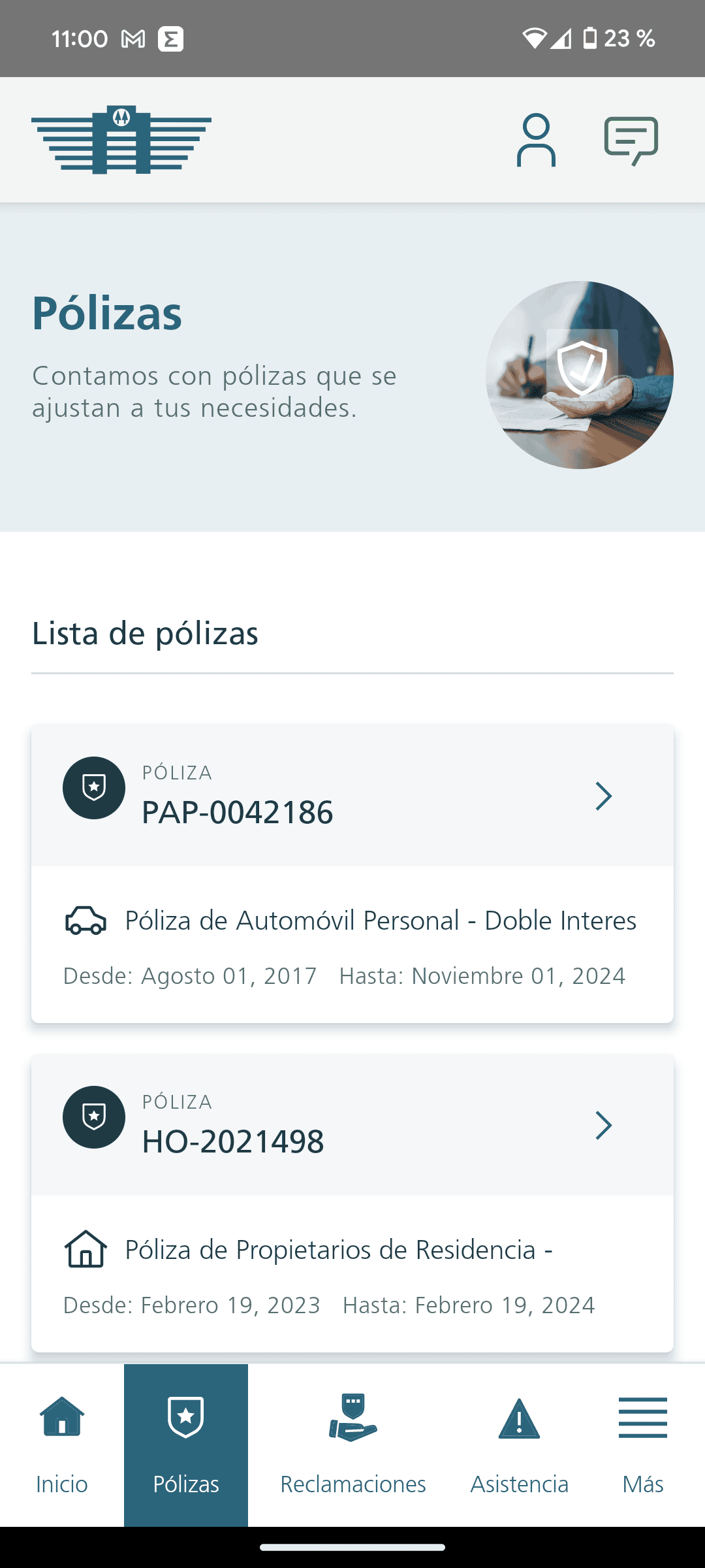 Aplicación Móvil - Tus Seguros a la mano | Seguros Múltiples